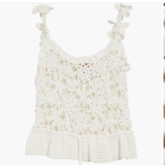 FARM Rio | Tops | Farm Rio Crochet Tank Nwt Small | Poshmark